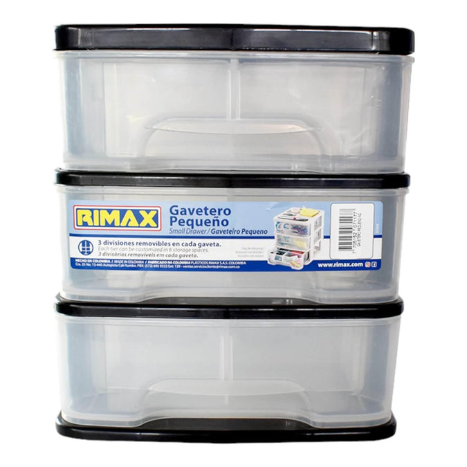 Organizador Rimax: Caja Pequeña con 3 Niveles | Getway