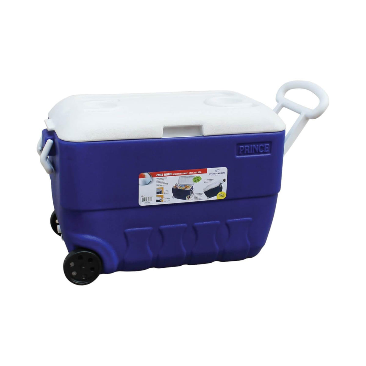 Cooler Roller Con Ruedas New Glacier 50 Litros Princeware – Getway
